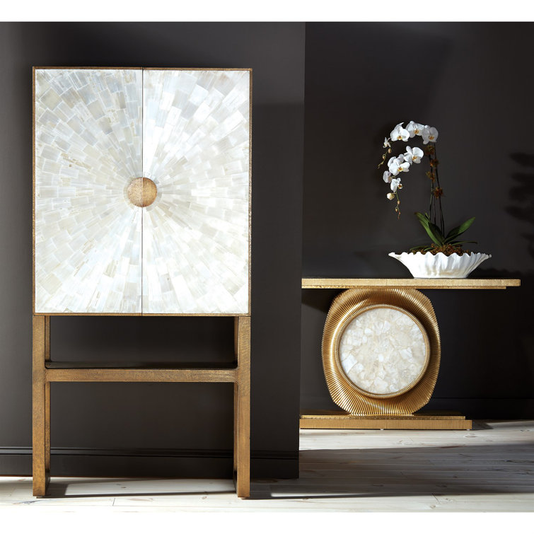 Global Views Gypsum Bar Cabinet